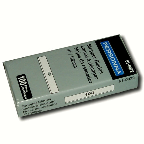 4" PERSONNA CARBON SCRAPER BLADES (100 PACK) | Interwest Tools